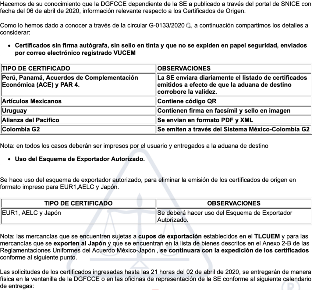 Certificados de Origen emitidos por la Secretaría de Economía - Blog Aduanero